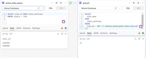 inconsistencies between queries in app and workflow 💬 queries and