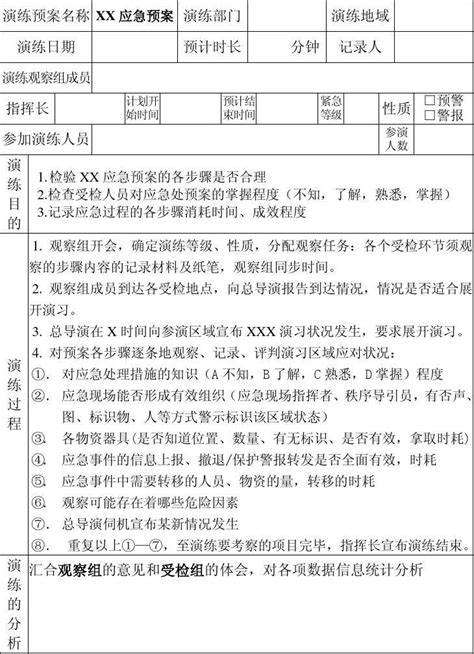 应急预案演练脚本 word文档在线阅读与下载 免费文档