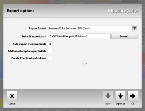 Rutherford Closed Loop Settings Measurecolor