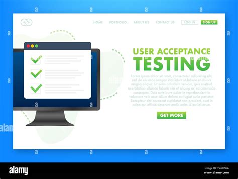 Uat User Acceptance Testing Software Testing Concept Development Quality Vector Stock