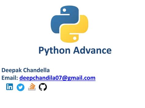 python advance ppt