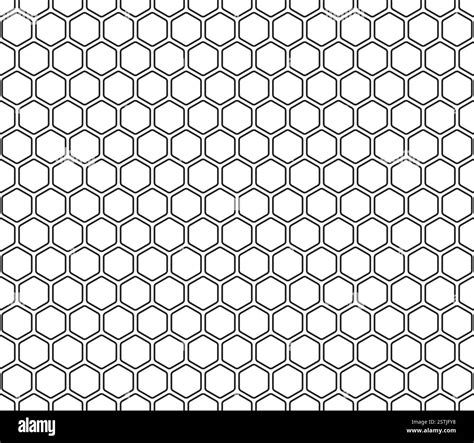 Hexagon Pattern Bold Rounded Hexagons Mosaic Pattern Hexagon Cells