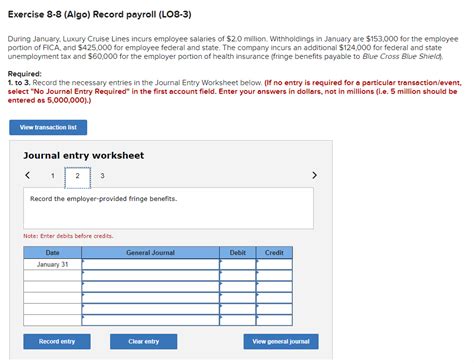 Solved Exercise 8 8 Algo ﻿record Payroll Lo8 3during