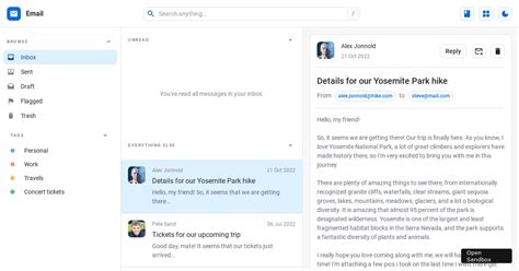 Mui Joy Examples CodeSandbox