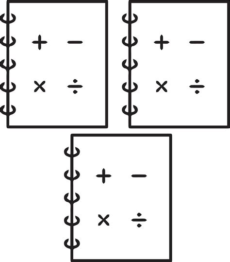 Maths Workbook With Cover Full Of Specific Mathematical Operations