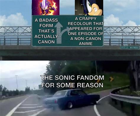 Why Does The Sonic Fandom Love Dark Sonic So Much R Sonicthehedgehog