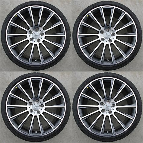 Mercedes Benz Wheels 1241 22x10 5x112 Gunmetal Machined Fit Ml Gl Clas