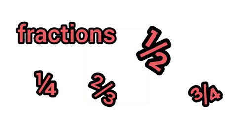 How To Pronounce Fractions In American English Youtube