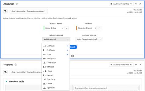 속성 패널 Adobe Analytics