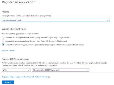 Anuraj Authenticating ASP NET Core MVC Applications With Azure Active