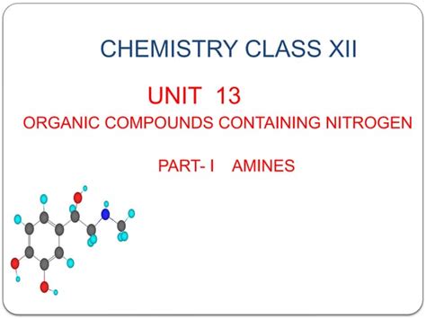 Amines Class 12 Ppt Cbse Pptx
