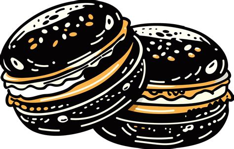 Sweet Macrons Icon In Vintage Style 54609341 Vector Art At Vecteezy