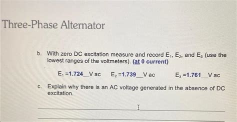 Solved Solve Part C Explain Why There Is An Ac Generated In
