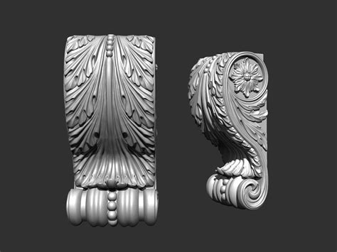 Corbel Decorative Architecture Classical Decoration 3d Model 3d