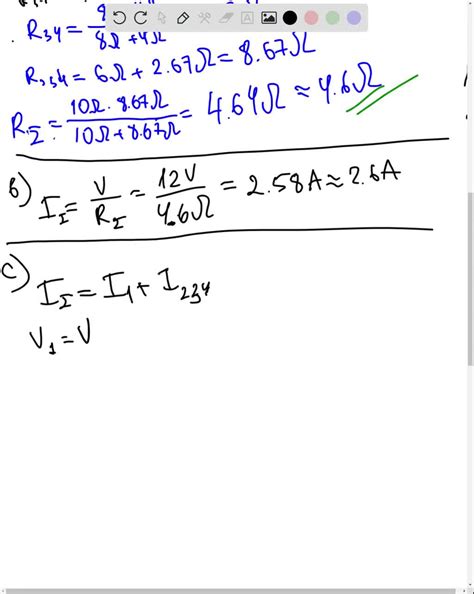 Solved Given The Diagram Below A Find The Total Resistance Of The Circuit B Find The