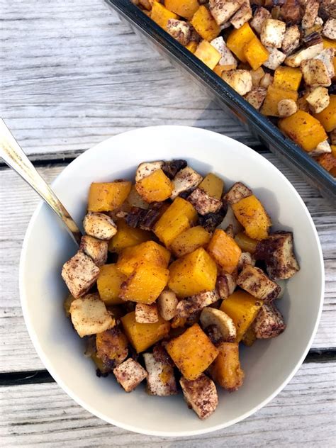 Roasted Butternut Squash Parsnip And Tofu 1 Pan Meal Popsugar Fitness