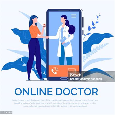 스마트 폰 온라인 의료 조언 개념에 응용 프로그램을 통해 의사에게 전화 화상 통화 가리기에 대한 스톡 벡터 아트 및 기타 이미지 가리기 개념 건강 진단 Istock