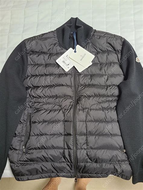 [3xl] 몽클레어 트리콧 블랙 니트 패딩 남성의류 중고나라