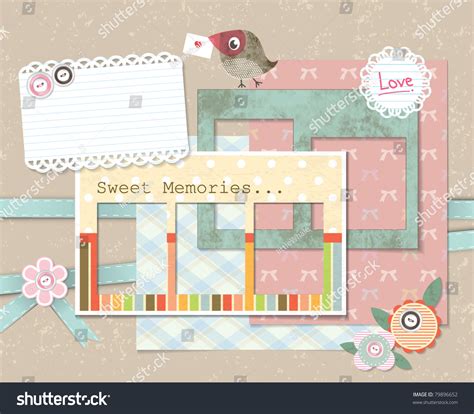 Scrapbook Elements Stock Vector Royalty Free 79896652 Shutterstock