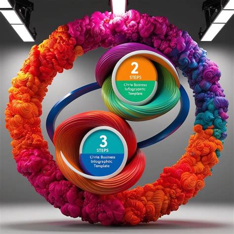 Circle Business Infographic Template With 3 Steps Or Options The Concept Can Be Used For Diagram