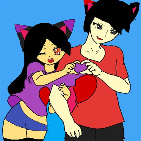 Editing Aphmau And Aaron Free Online Pixel Art Drawing Tool Pixilart