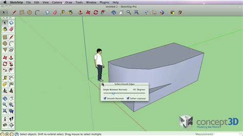 Sketchup Tips And Tricks Faces Edges And Surfaces Youtube