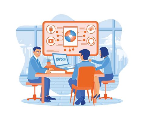 A Team Of Front End Developers Is Brainstorming Ui And Ux Designs On A Laptop Computer Screen
