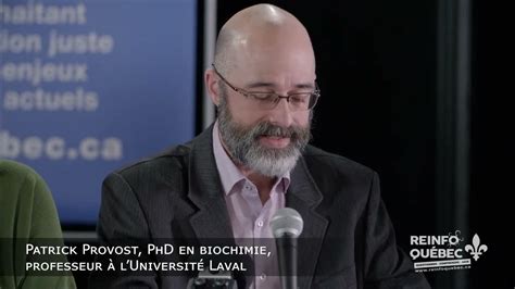 TÉmoignage Du Professeur Patrick Provost Phd Youtube