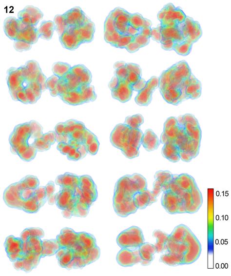 Ten Single Reconstructed Electron Density Maps Using Experimental Saxs