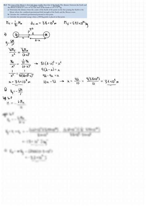 SOLUTION IB Physics Topic 10 Fields Notes Studypool