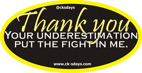 Your Underestimation Is My Power Cks Days