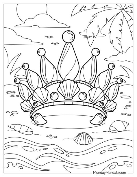 Princess Crown Template Coloring Page Princess Crown Coloring Pages To