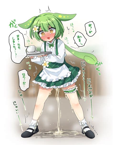 Nomeshi Waitress Zundamon Zundamon Voiceroid Voicevox Highres