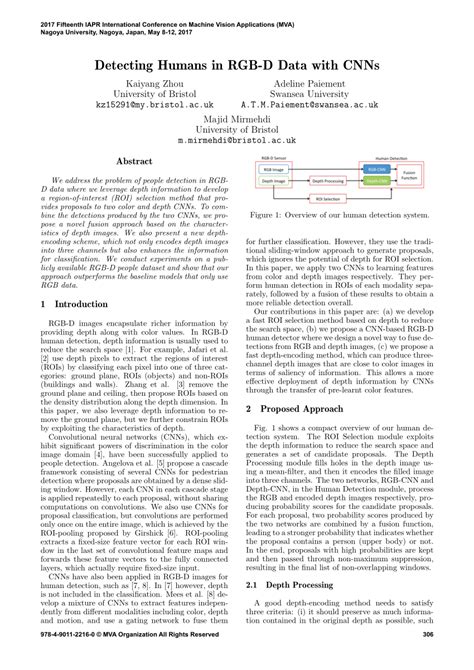 Pdf Detecting Humans In Rgb D Data With Cnns