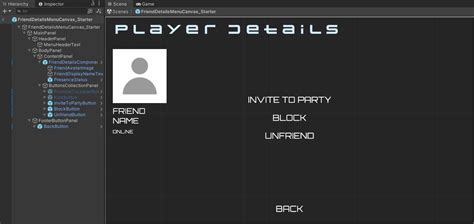 フレンドリストメニューを追加する フレンドリストを表示する Unity モジュール Accelbyte Documentation