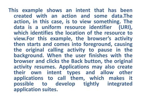 Ppt Android Intents Powerpoint Presentation Free Download Id2737702