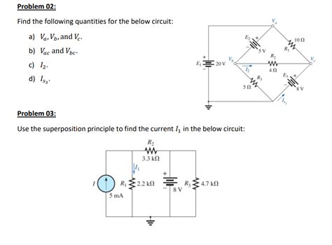 Solved Find The Following Quantities For The Below Circuit Chegg Com