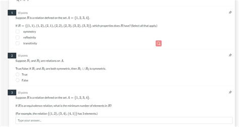 Solved Points Suppose R Is A Relation Defined On The Set Chegg