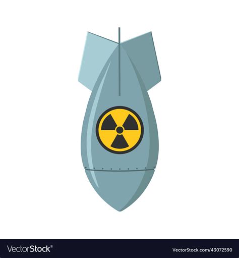 Falling Radioactive Nuke Royalty Free Vector Image