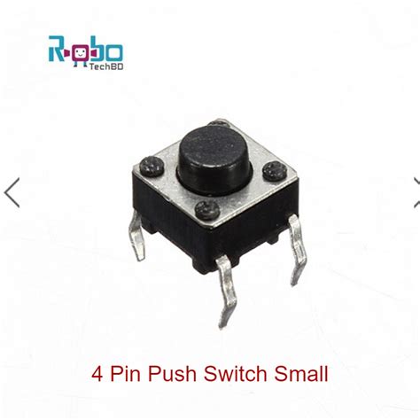 Push Button Switch Small 4pin Robotech Bd
