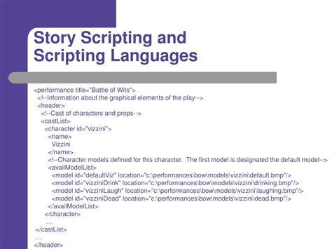 Ppt A Reusable Scripting Engine For Automating Cinematics And Cut Scenes In Video Games