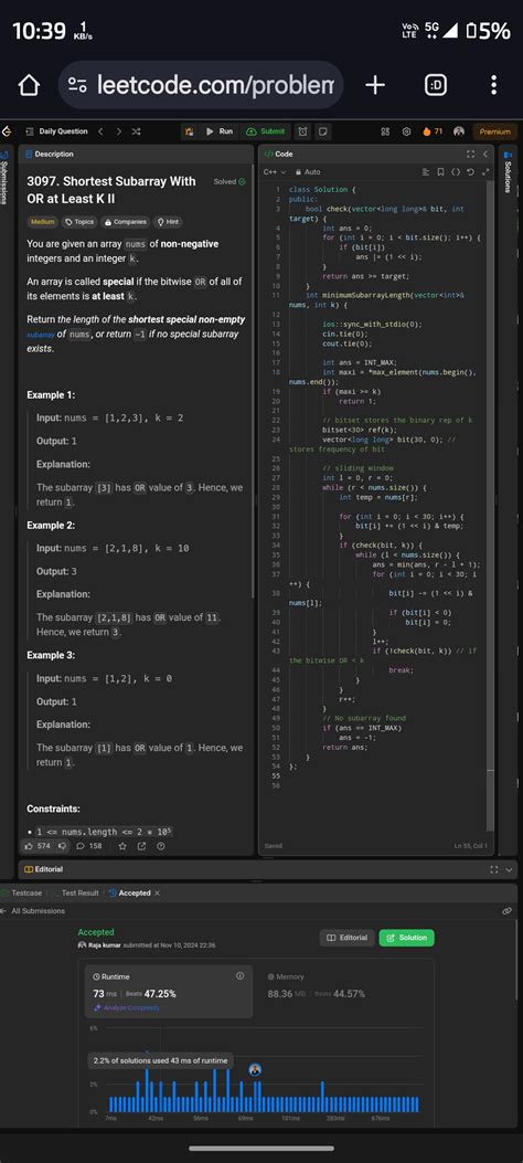 Raja Kumar On Linkedin Day71dailyproblemonleetcode Leetcode