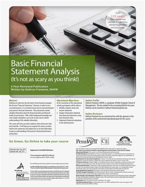 Basic Financial Statement Analysis