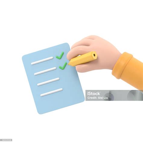 만화 제스처 아이콘 모형만화 캐릭터 손 하이 파이브 제스처 다섯 개 줘 흰색 배경에 3d 렌더링 3차원 형태에 대한 스톡 사진 및 기타 이미지 Istock