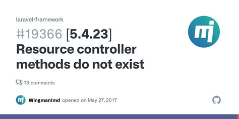 5423 Resource Controller Methods Do Not Exist · Issue 19366
