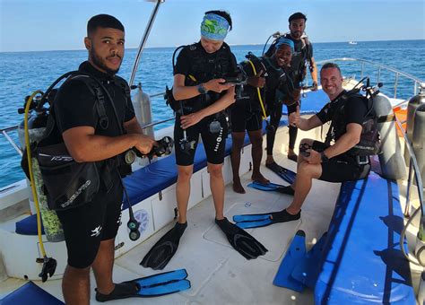 sharing fun dive half day mobula dive center