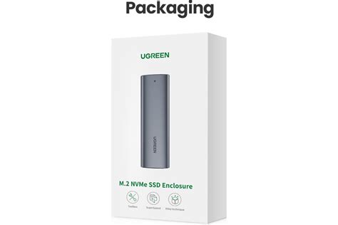 Бокс внешний для жесткого диска Ugreen Cm400 10902 Usb C Female To M 2 M Key 10g Enclosure с