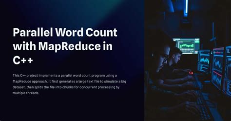 Parallel Word Count With Mapreduce In C