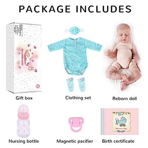 Wooroy Realistic Reborn Baby Dolls Inch Lifelike Newborn Baby Doll Girl Real Life Baby