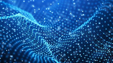 Wave 3d Abstract Futuristic Background Data Technology Illustration Plexus Digital Wallpaper